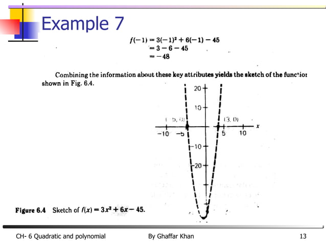 Quadratic And Polinomial Function | PPT
