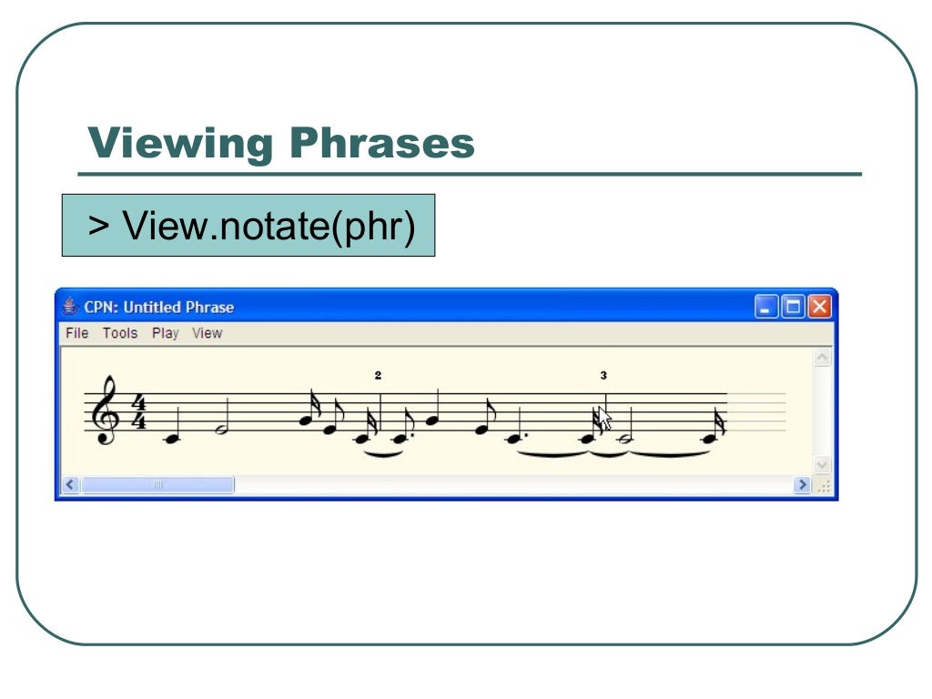 Structuring Music Using Linked Lists Structuring Music Using Linked Lists