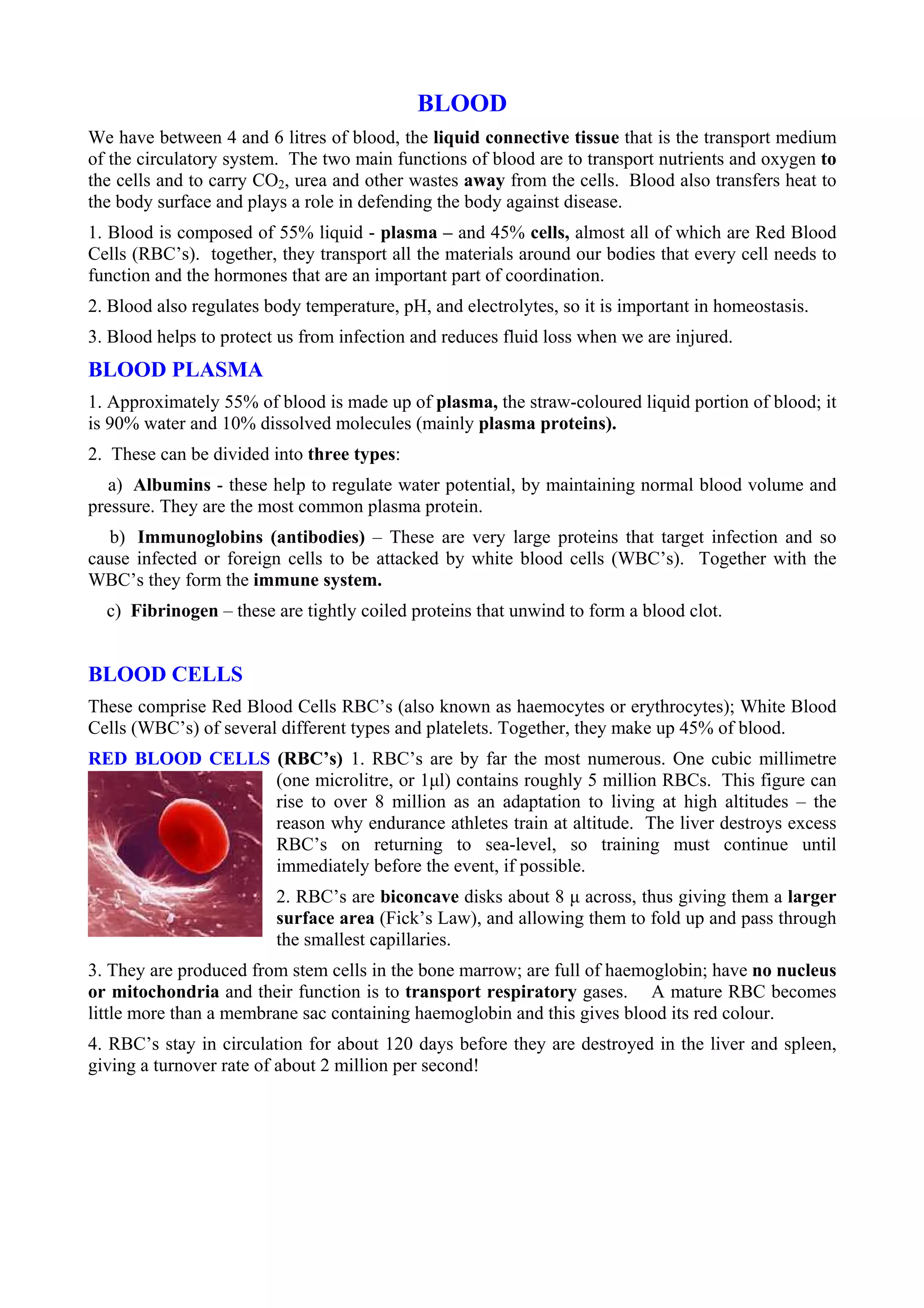 Ch 6 the circulatory system | PDF