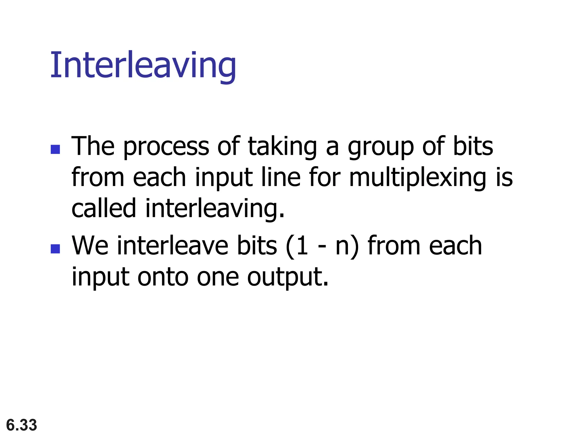 Multiplexing And Spreading Bandwidth Utilization Ppt