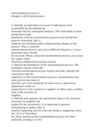 CH6 6.1 PROCESS THINKING Process thinking is the point o.docx