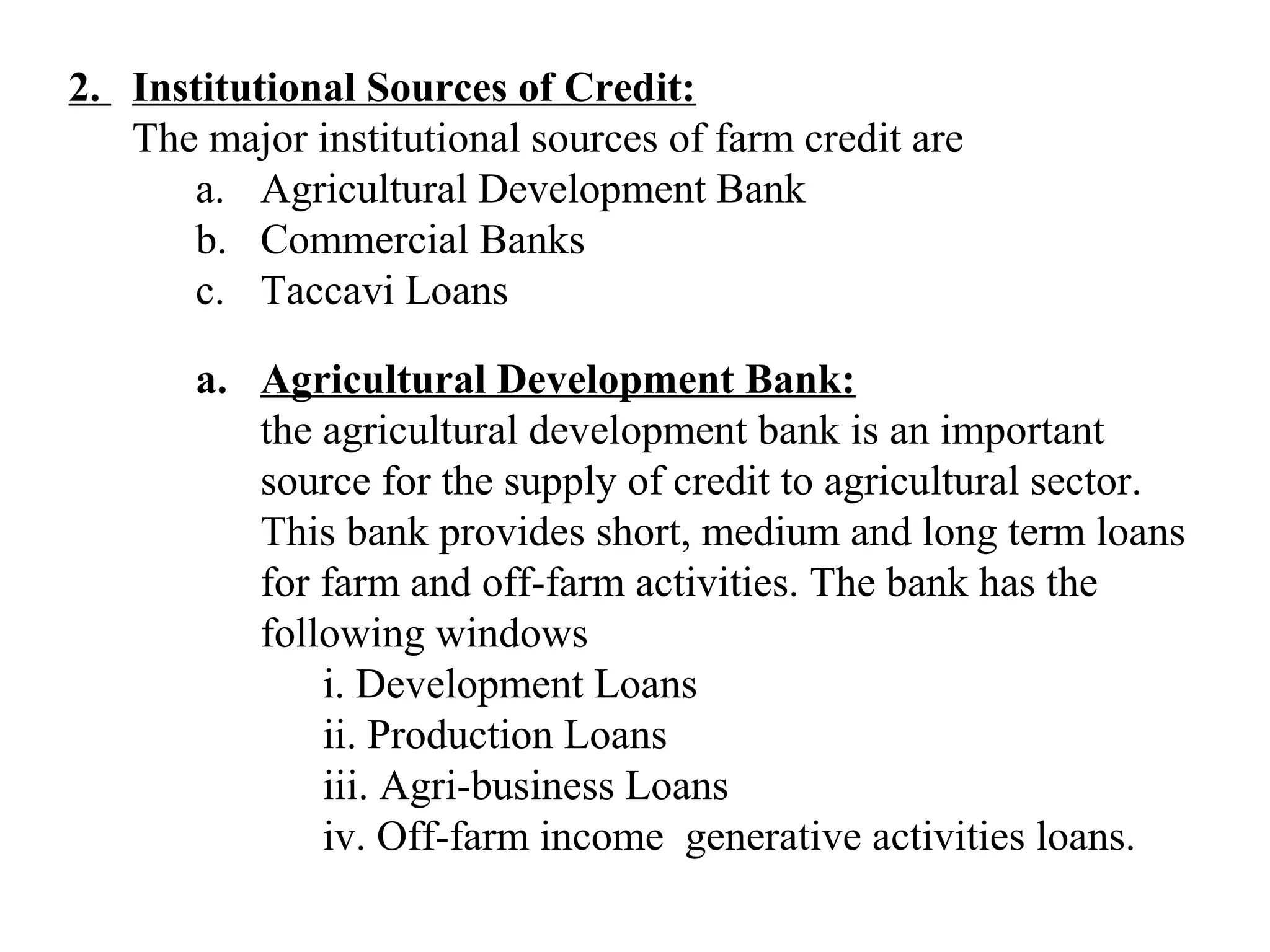agriculture_credit | PPT
