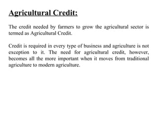 agriculture_credit | PPT