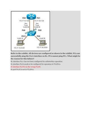 Ch6 ccna exploration 3 lan switching and wireless | PDF
