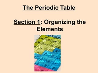 Chapter 6 development of the periodic Table | PPT