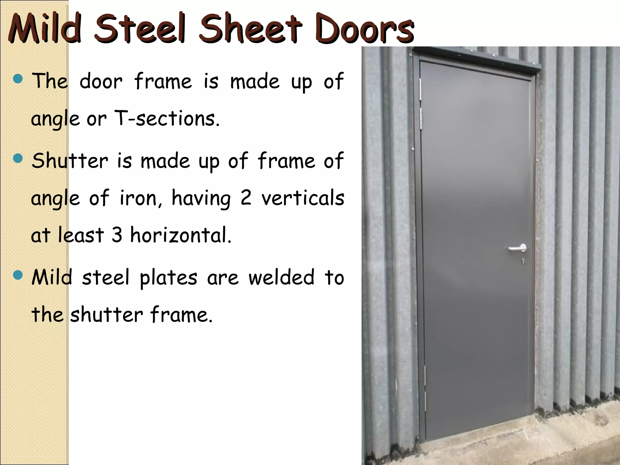 Doors,Windows & Ventilator in Building Construction | PPT