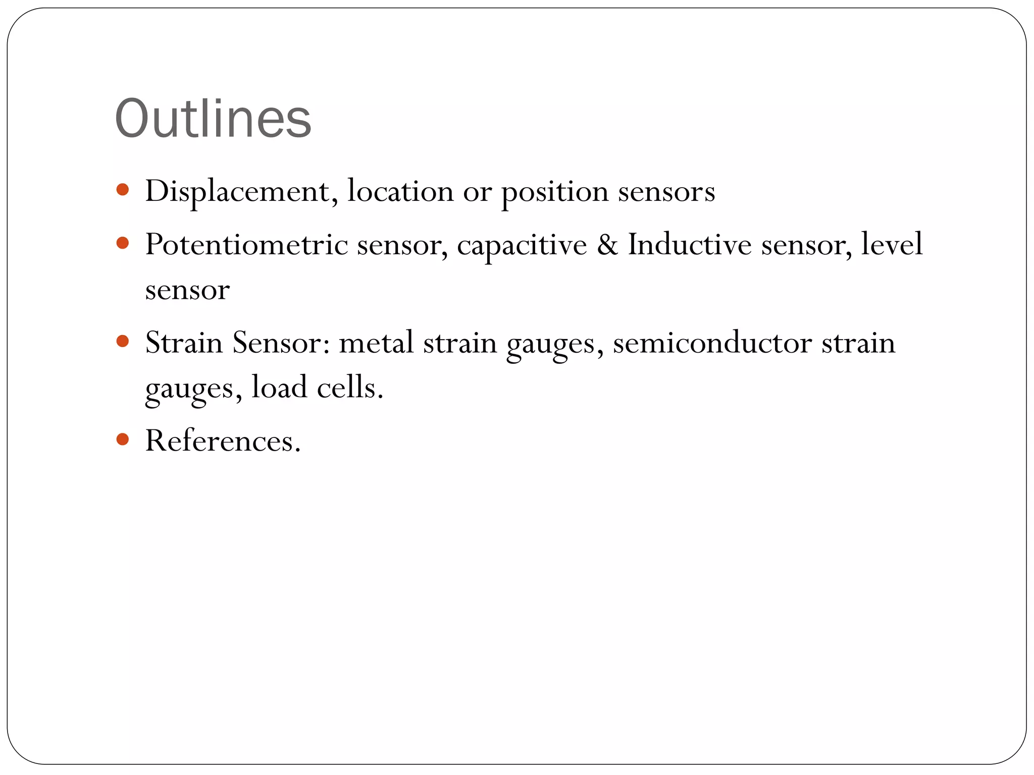 Mechanical Sensors | PDF