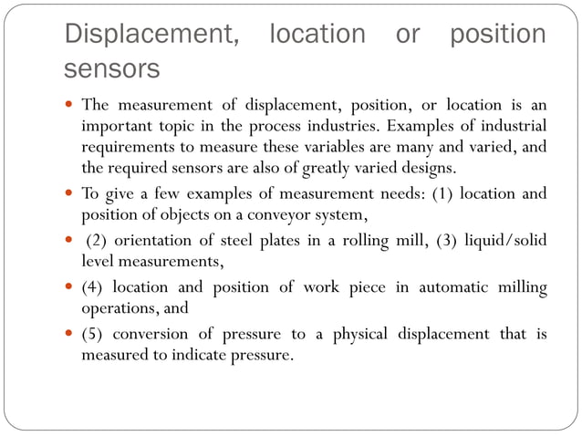 Mechanical Sensors | PDF