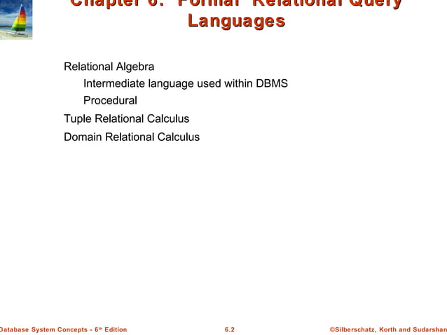 Ch6 formal relational query languages | PPT