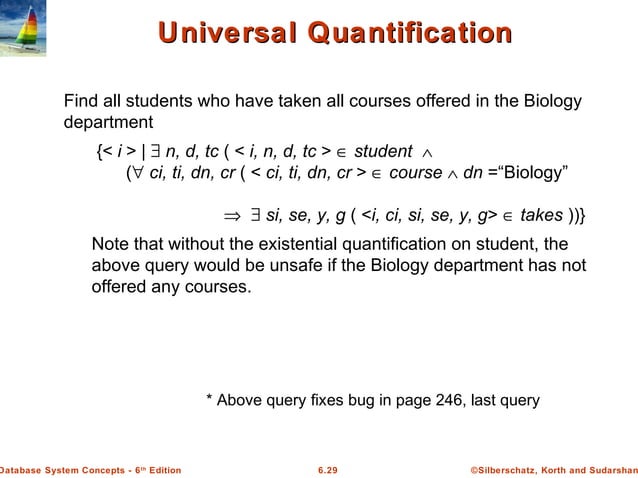 Ch6 formal relational query languages | PPT
