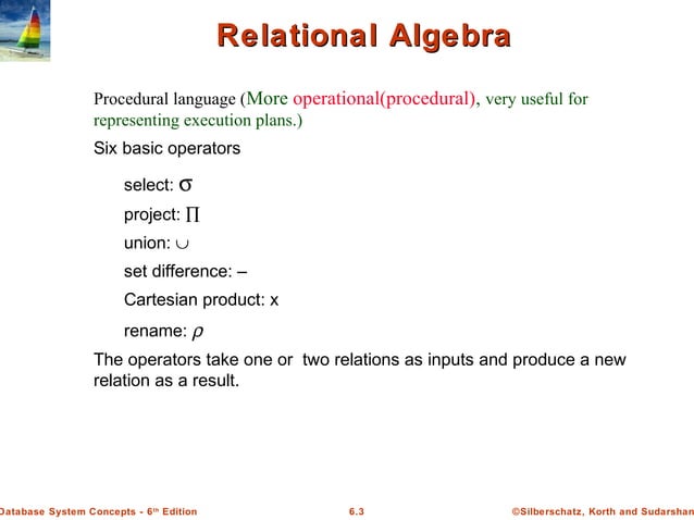 Ch6 formal relational query languages | PPT