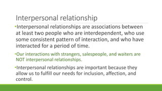Ch6 interpersonal communication power point | PPTX