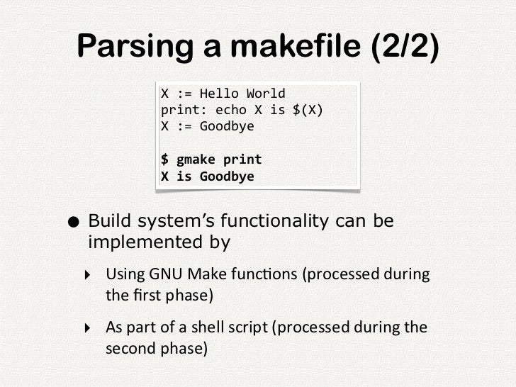 Introduction To Gnu Make Programming Language 5464