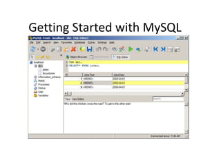 Ch6(mysql front) | PPTX