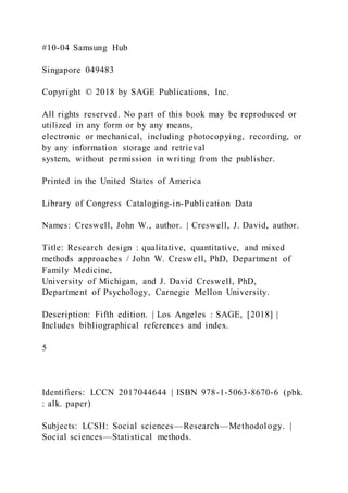 Ch 6 only 1. distinguish between a purpose statement, research p | DOCX ...