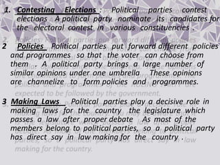 Ch 6 Political Parties for class 10 social.ppt