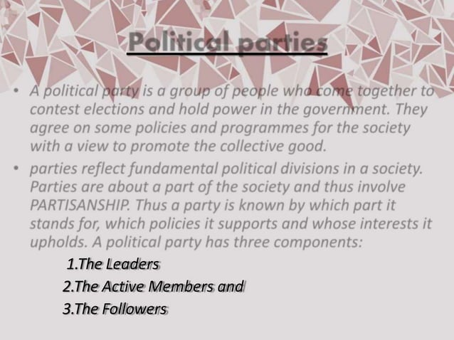ch6 Political party.pptx................ | PPT