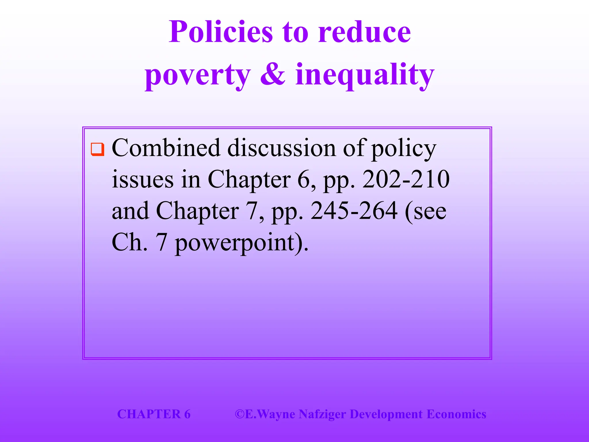 Ch 6 Poverty Malnutrition & Income Inequality.ppt