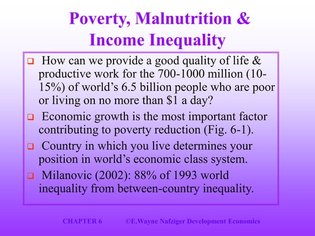 Ch 6 Poverty Malnutrition & Income Inequality.ppt | Debated Sensitive ...