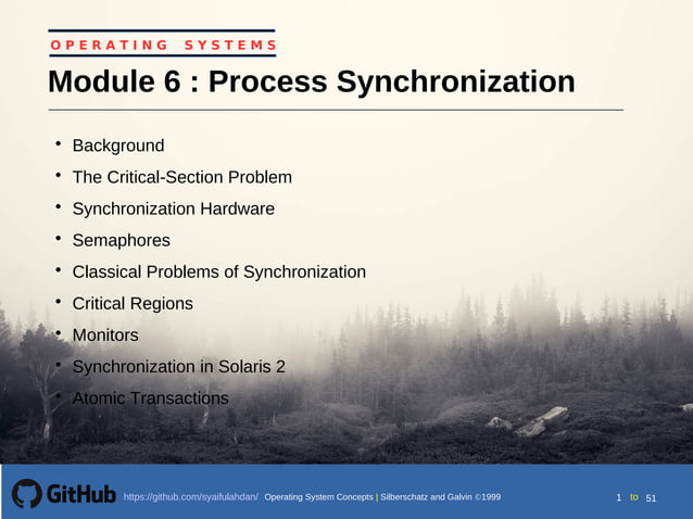 Operating System-Ch6 process synchronization | PPT