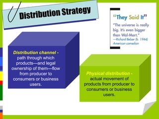 Ch 6 product and distribution strategies | PPT