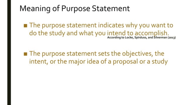 Ch6 purpose statement qualitative | PPT