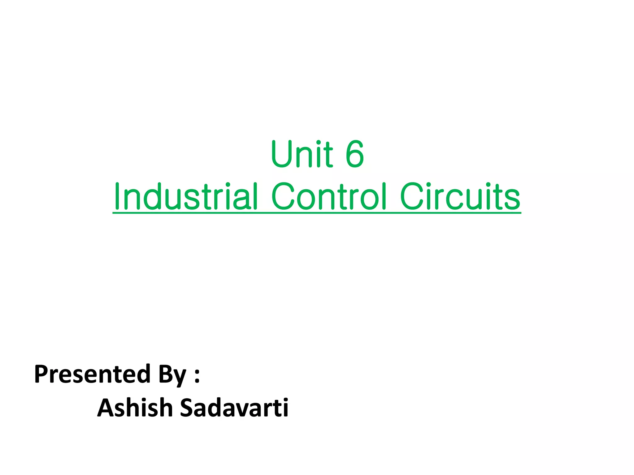 Industrial Control Circuits Pptx