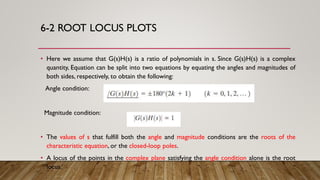 Ch6 root locus method | PDF