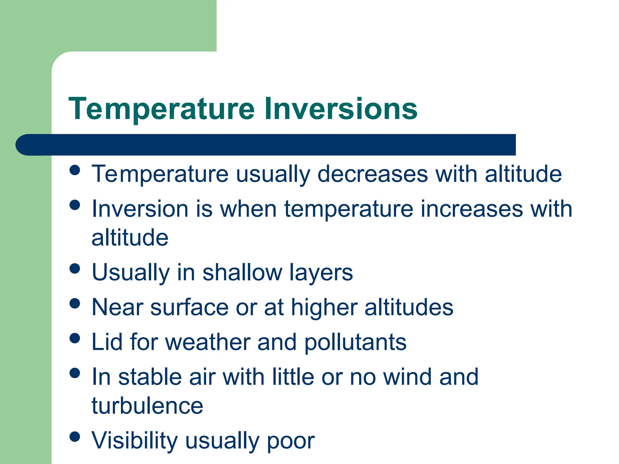 The Aviation Weather Meteorology for Pilots | PPT
