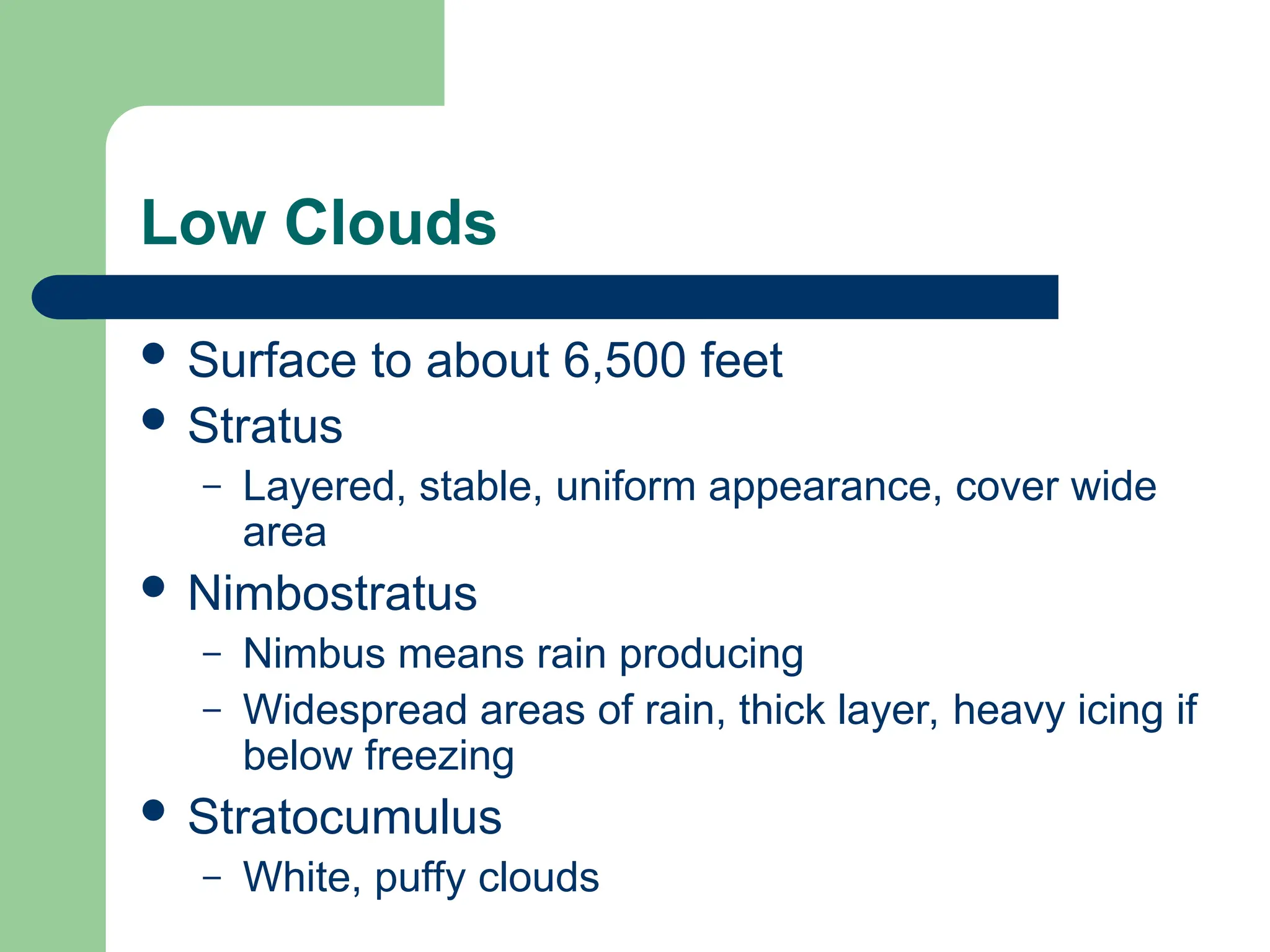 The Aviation Weather Meteorology for Pilots | PPT