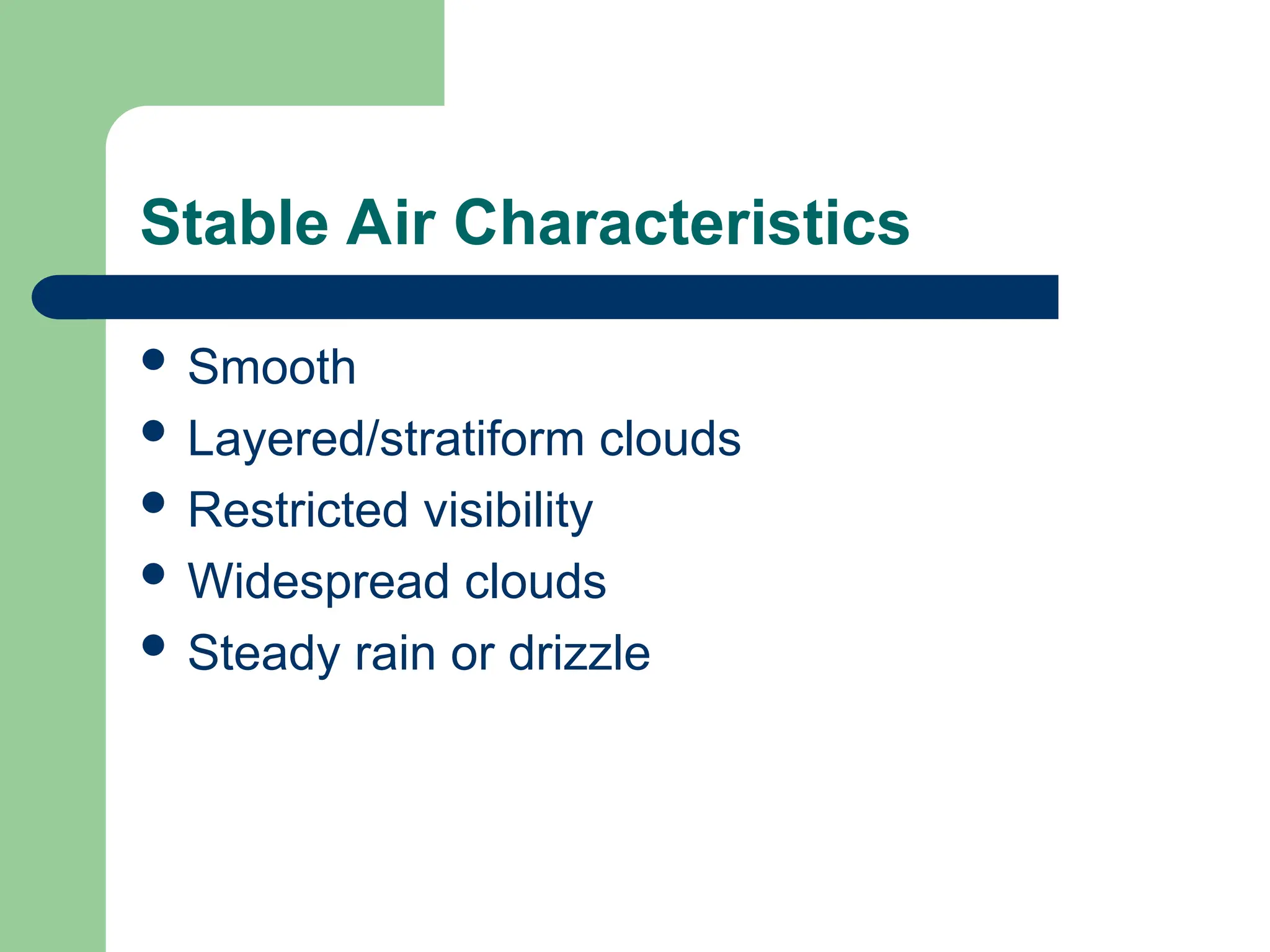 The Aviation Weather Meteorology for Pilots | PPT