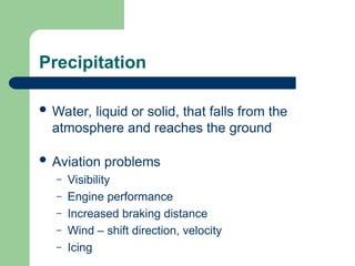 The Aviation Weather Meteorology for Pilots | PPT