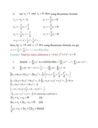 Ch6 series solutions algebra | DOCX