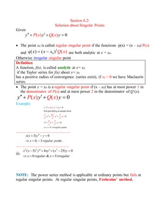 Ch6 series solutions algebra | DOCX