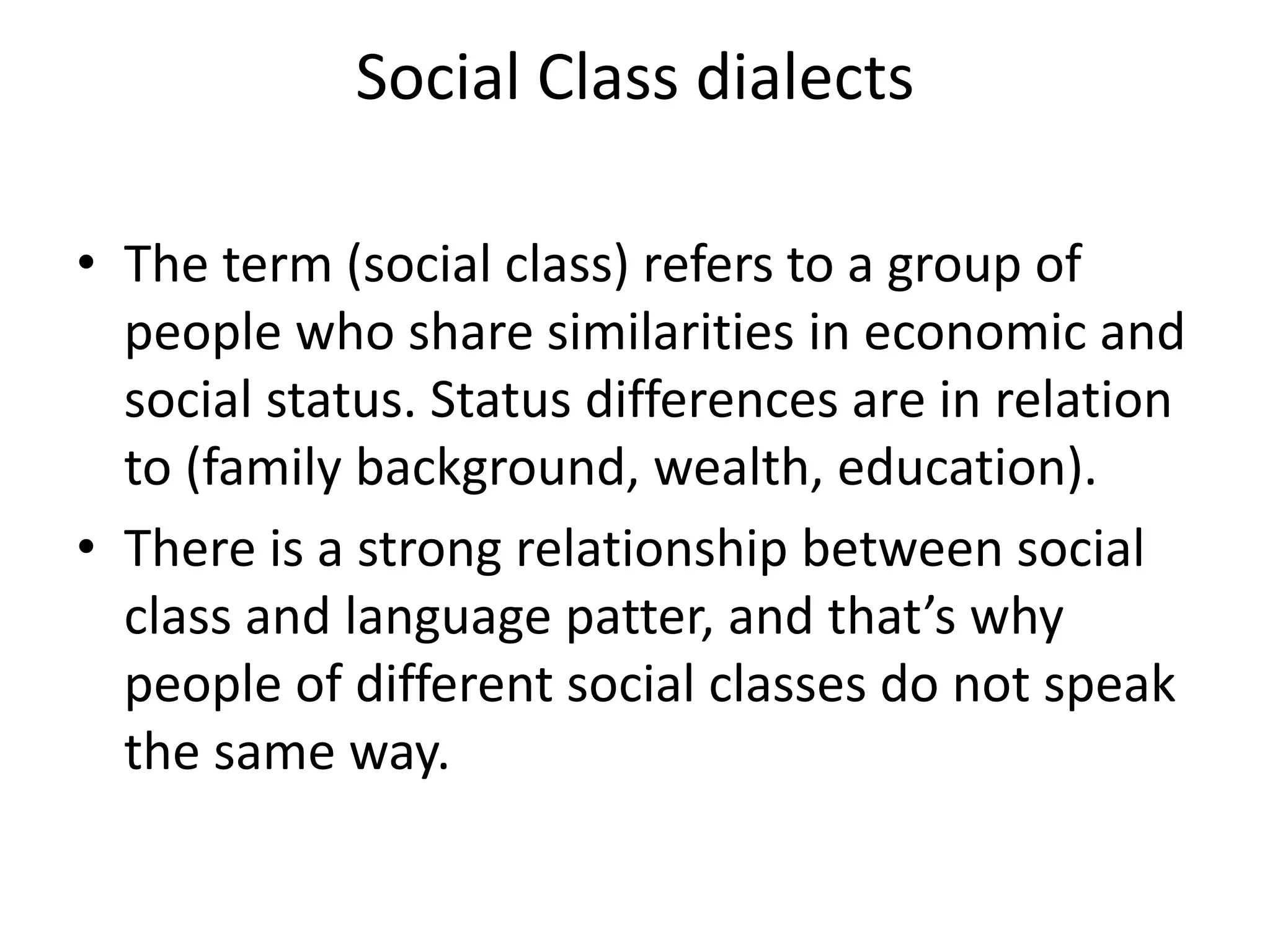 social variation ( dialects and accents) | PPTX