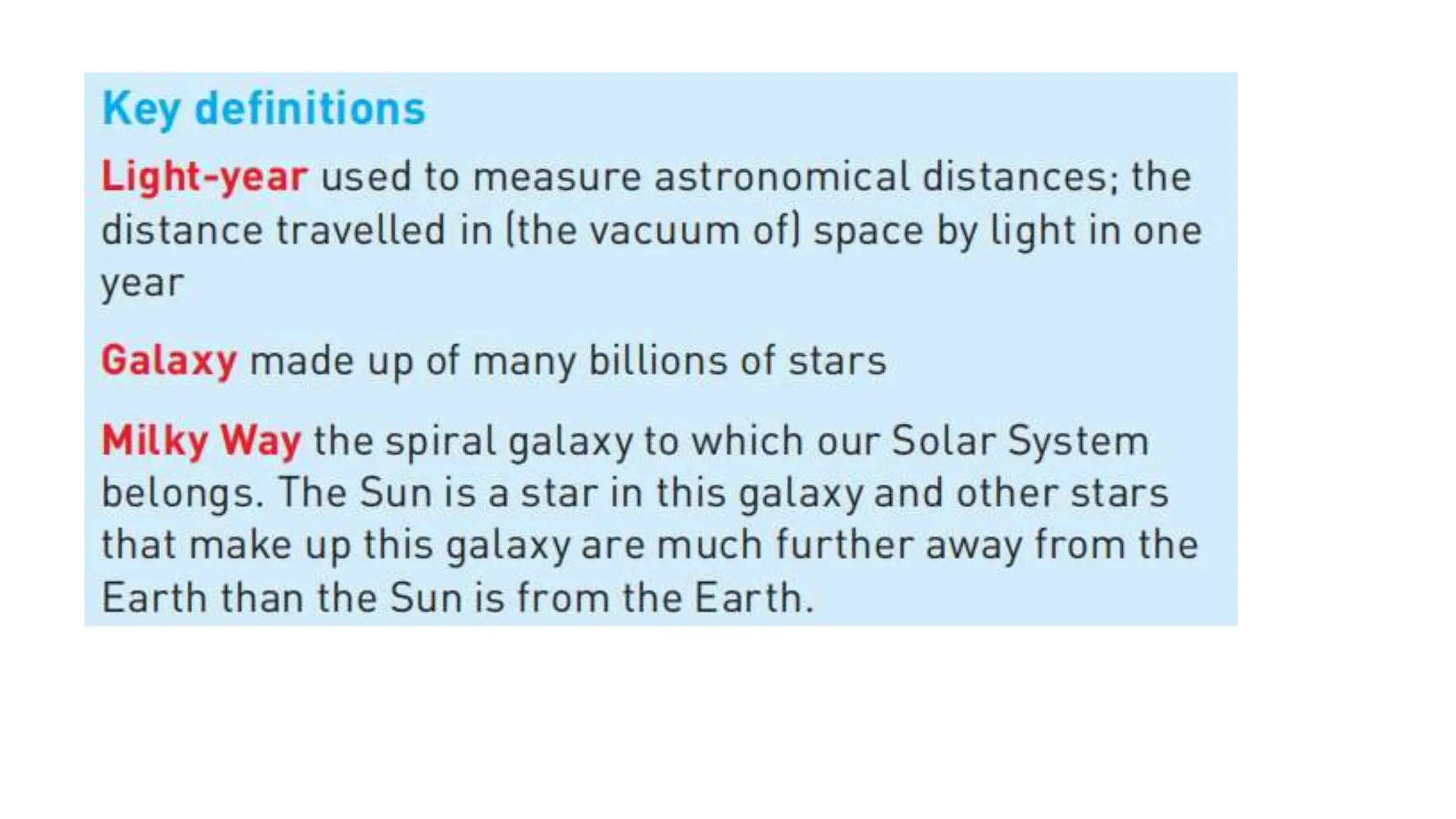Chapter 6 IGCSE Physics slides on the topic of space physics | PPTX ...