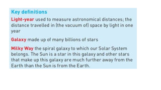 Chapter 6 IGCSE Physics slides on the topic of space physics | PPTX