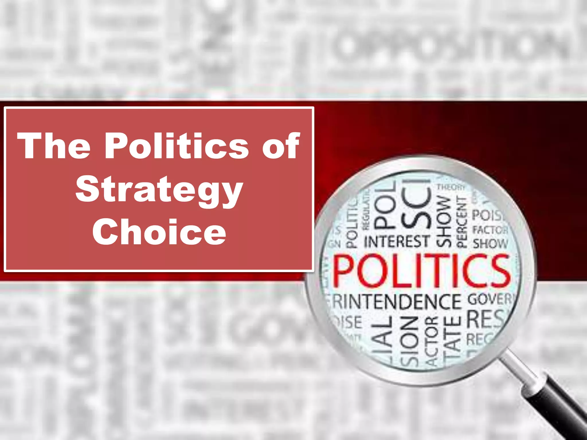 Ch 6 strategy analysis and choice | PPTX