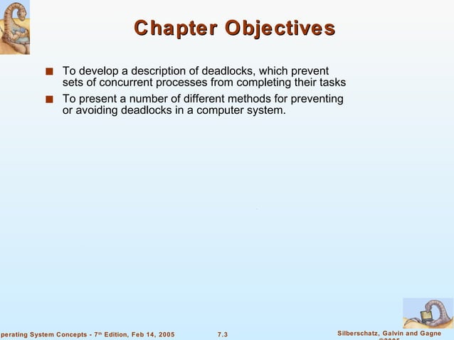 Chapter 7 - Deadlocks | PPT