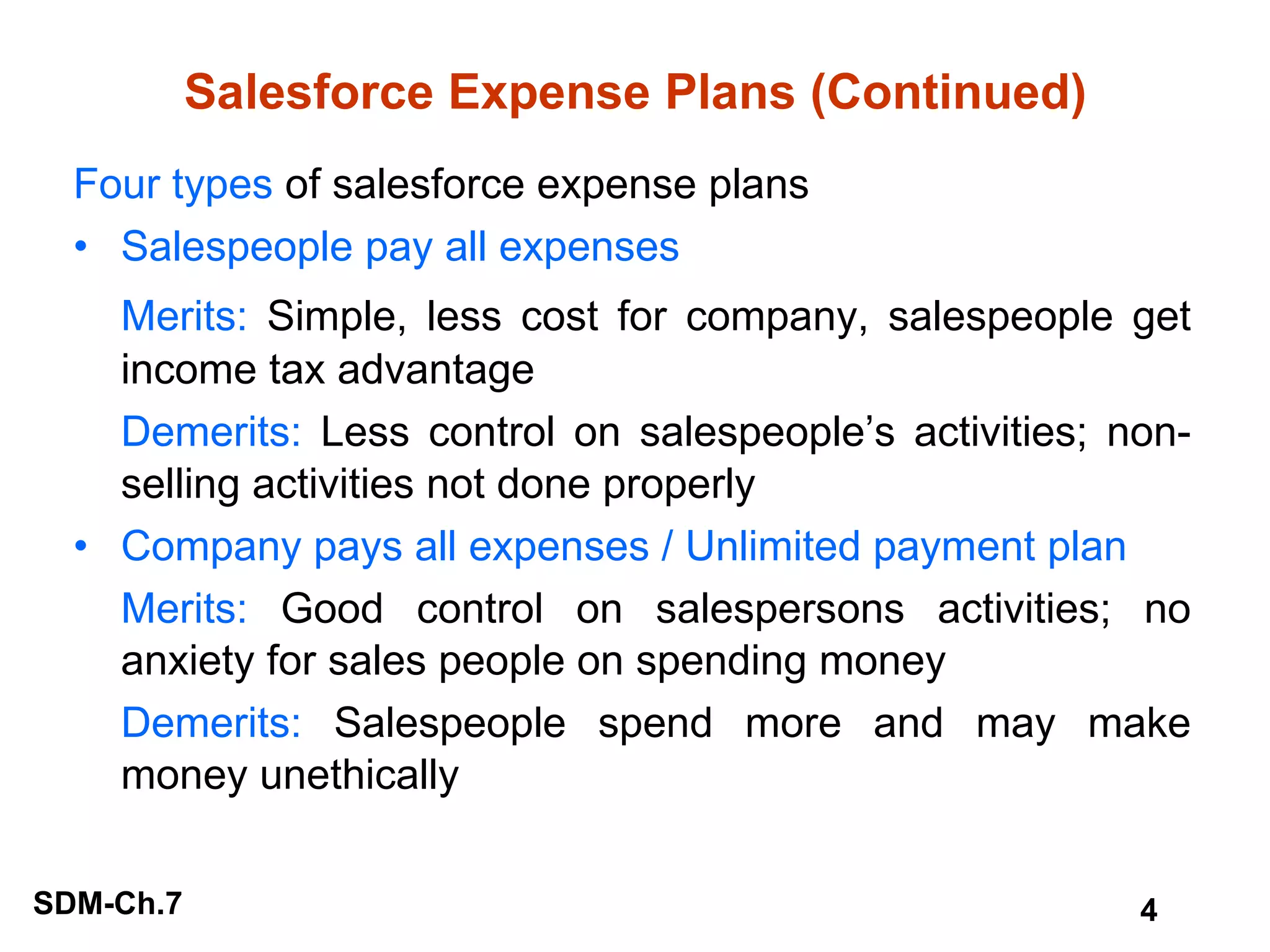 Ch7: Controlling the Salesforce | PPT