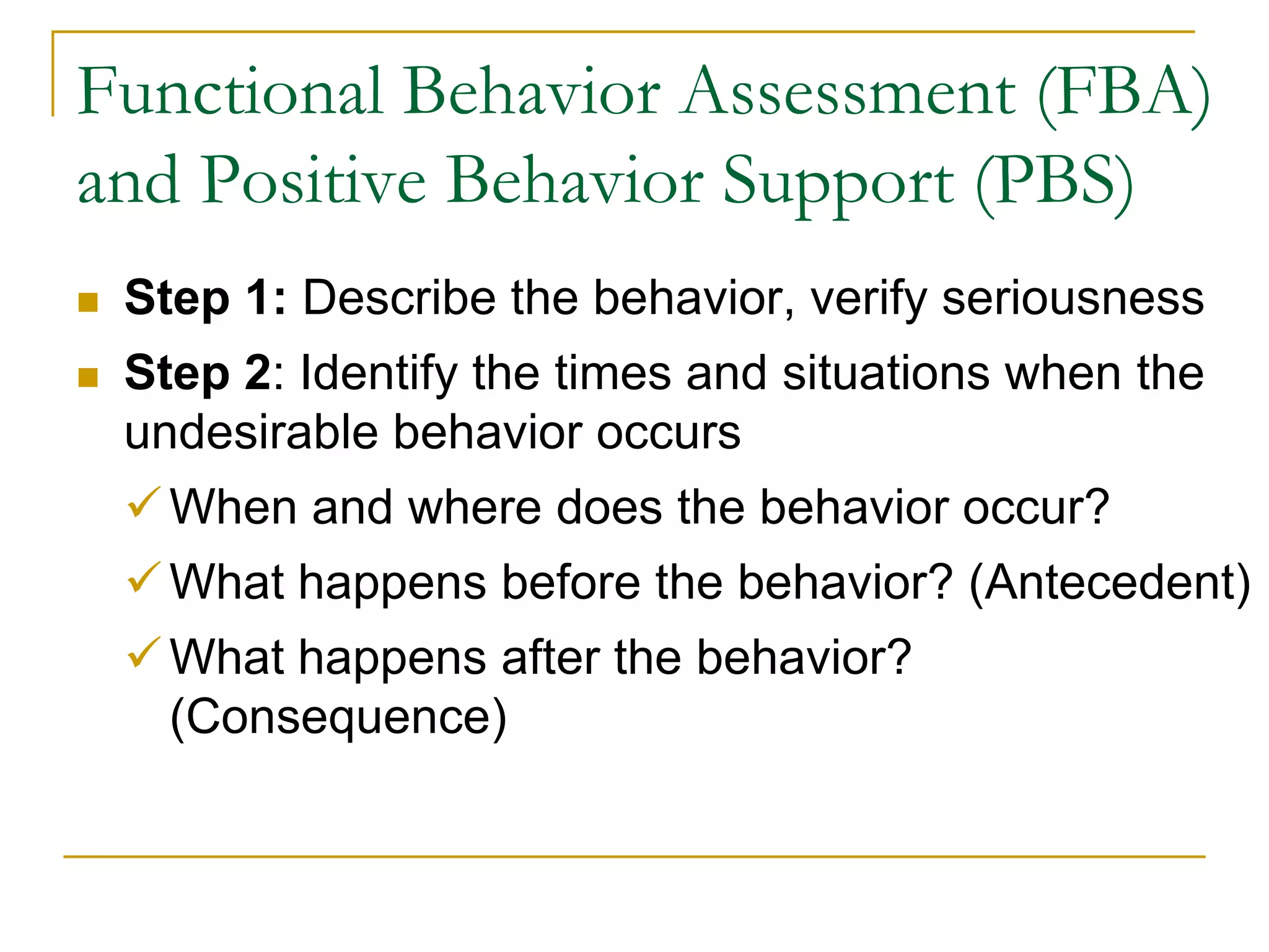 Chapter 7: Emotional Behavioral Disorders | PPTX