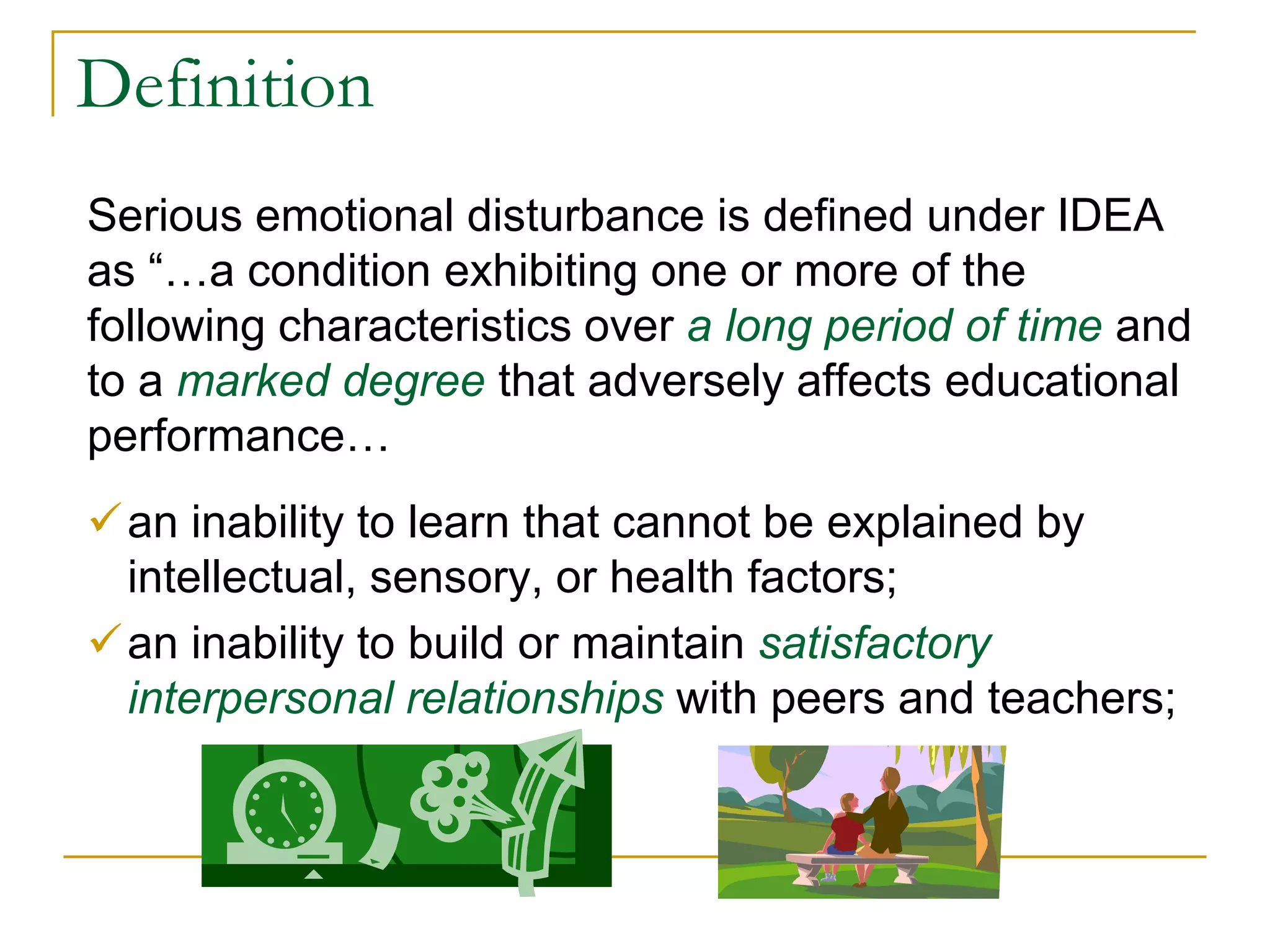 Chapter 7: Emotional Behavioral Disorders | PPTX