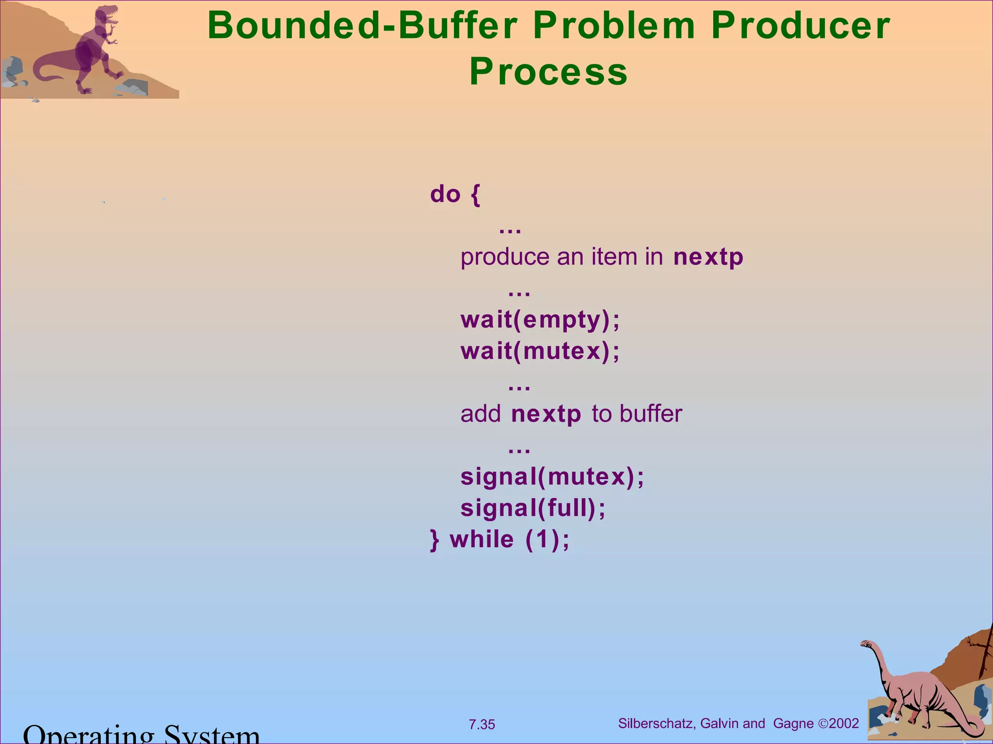 Ch7 Process Synchronization galvin | PPT