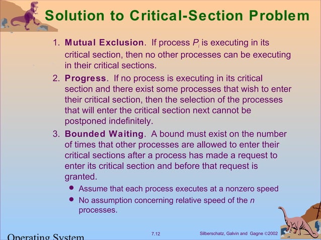 Ch7 Process Synchronization galvin | PPT | Programming Languages | Computing