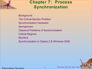 Galvin-operating System(Ch7) | PPT