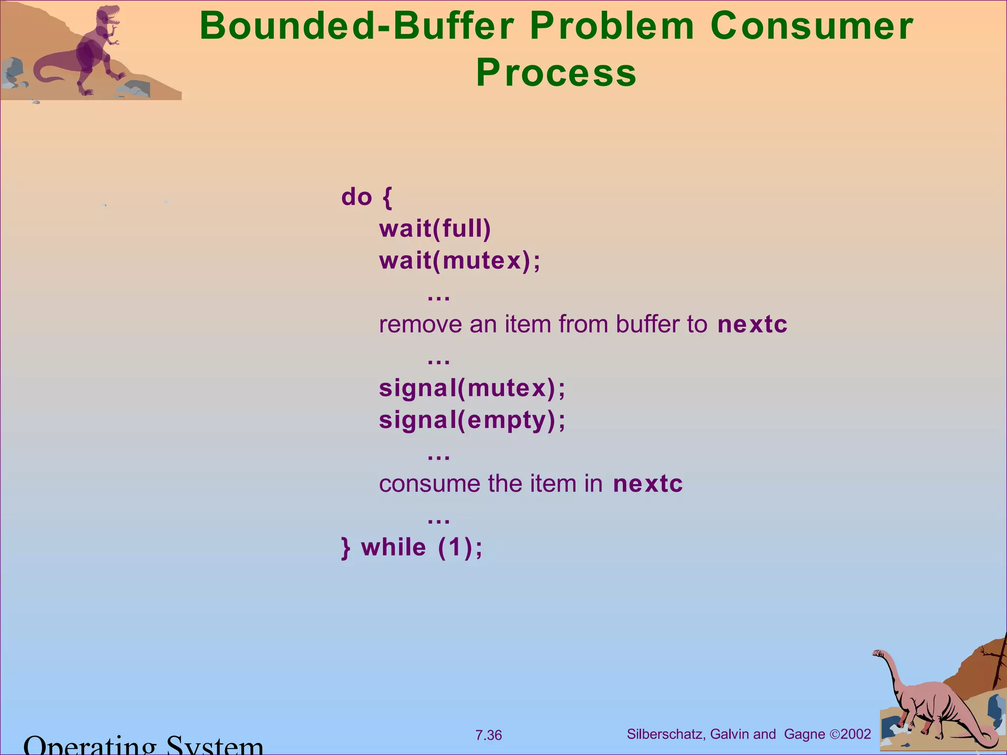 Ch7 Process Synchronization Ppt