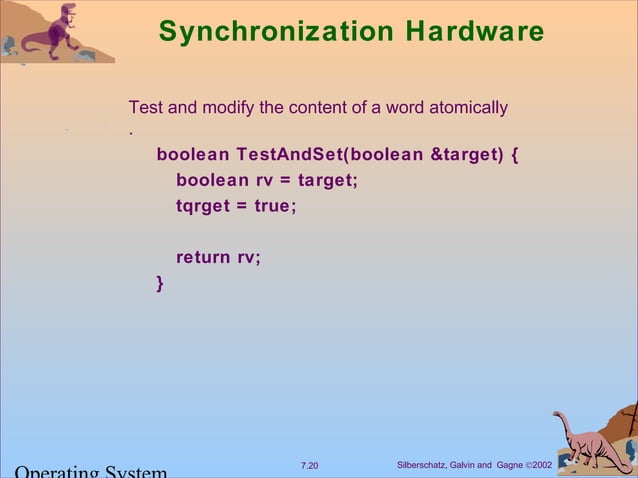 Ch7 Process Synchronization Ppt