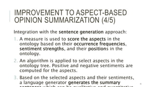 Sentiment analysis and opinion mining Ch.7 | PPT