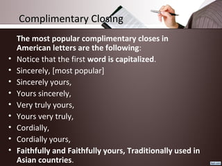 appearance and design of business message | PPT