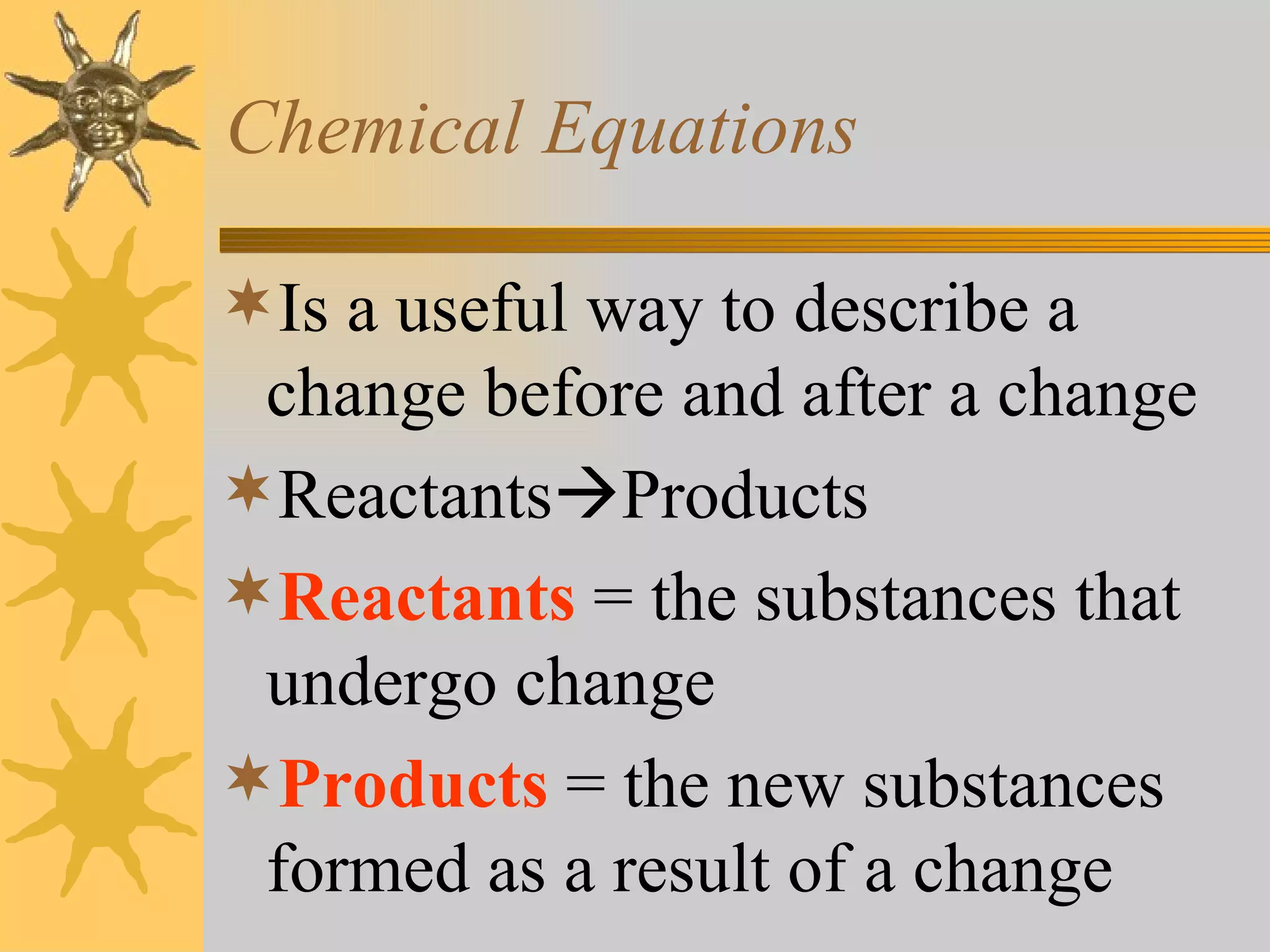 Ch 7 1 Describing Reactions | PPT